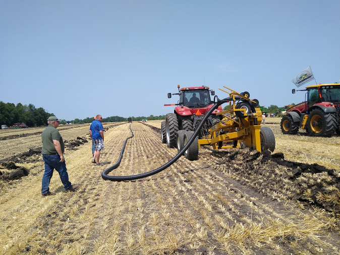 Agricultural Drain Tile Installation
