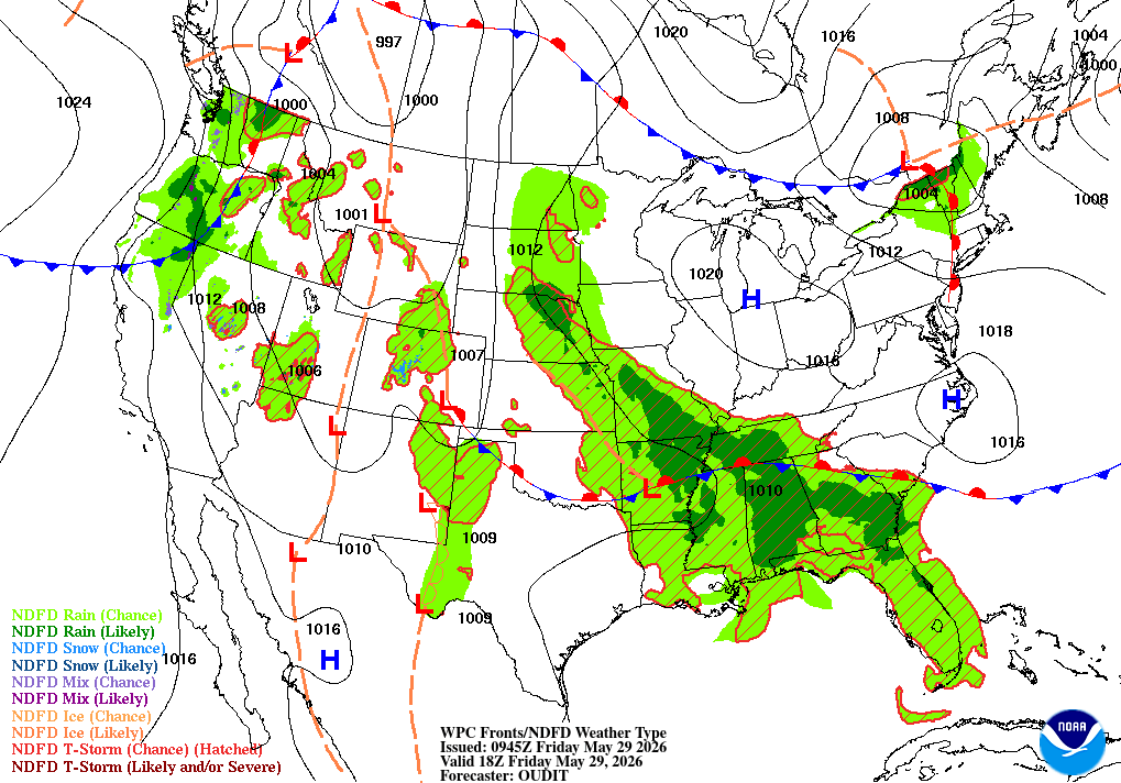 Welcome rains on parts of the Plains; fair, seasonally mild weather ...
